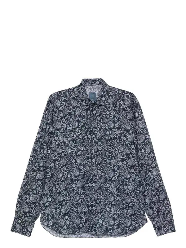 BARBA NAPOLI Paisley Shirt - Blue