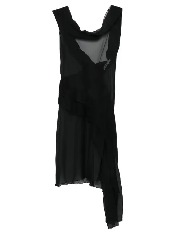 Gimaguas Draped Mini Dress - Black