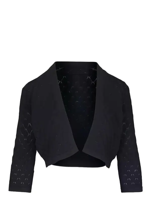 Lela Rose Long-sleeve Cardigan - Black