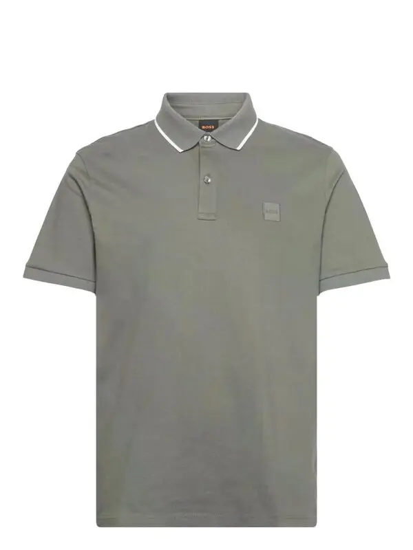 BOSS Buttoned Collar Polo Shirt - Green