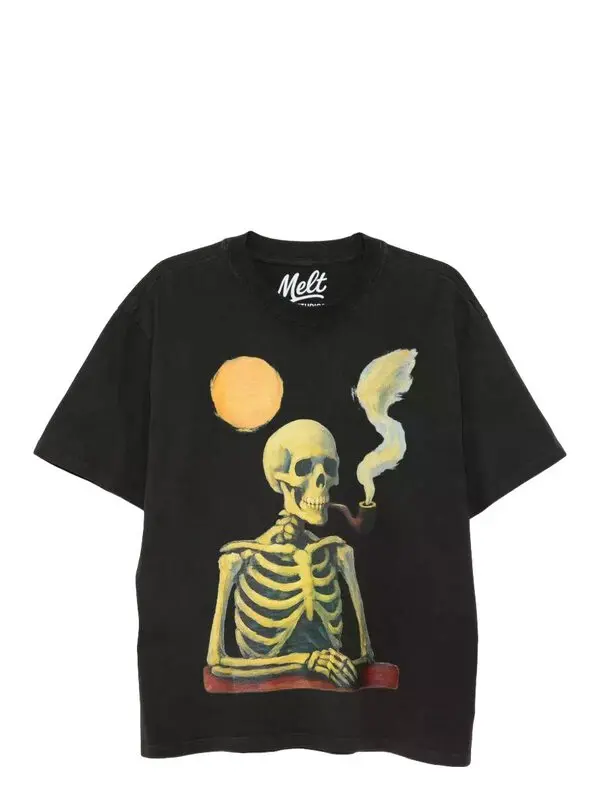 MELT Skeleton-print T-shirt - Black