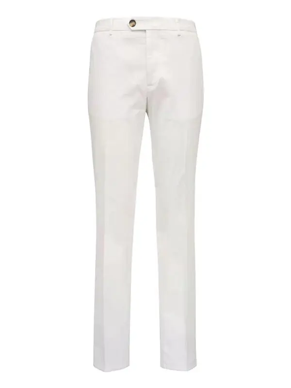 Brunello Cucinelli Button Slacks - White