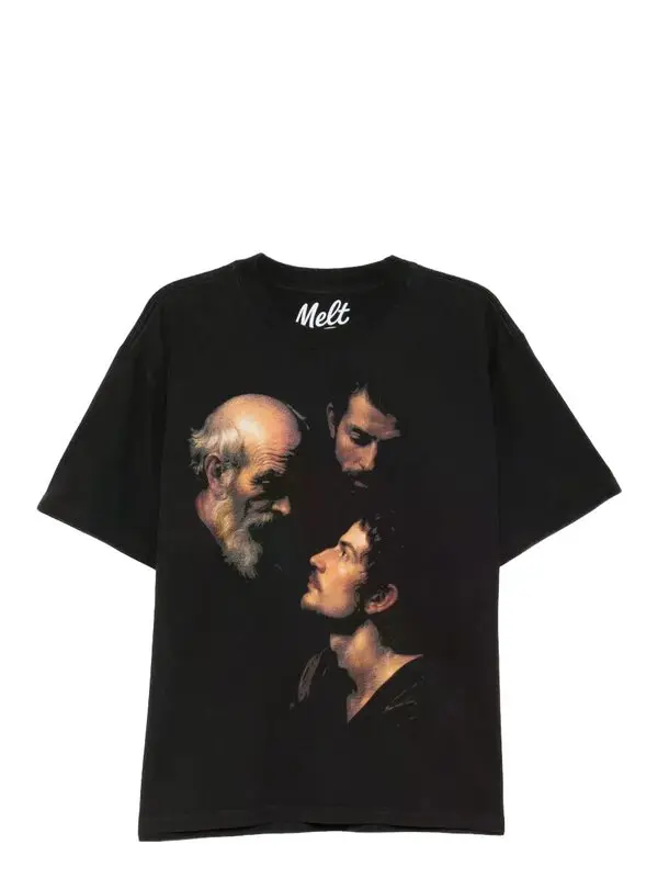 MELT Graphic-print T-shirt - Black