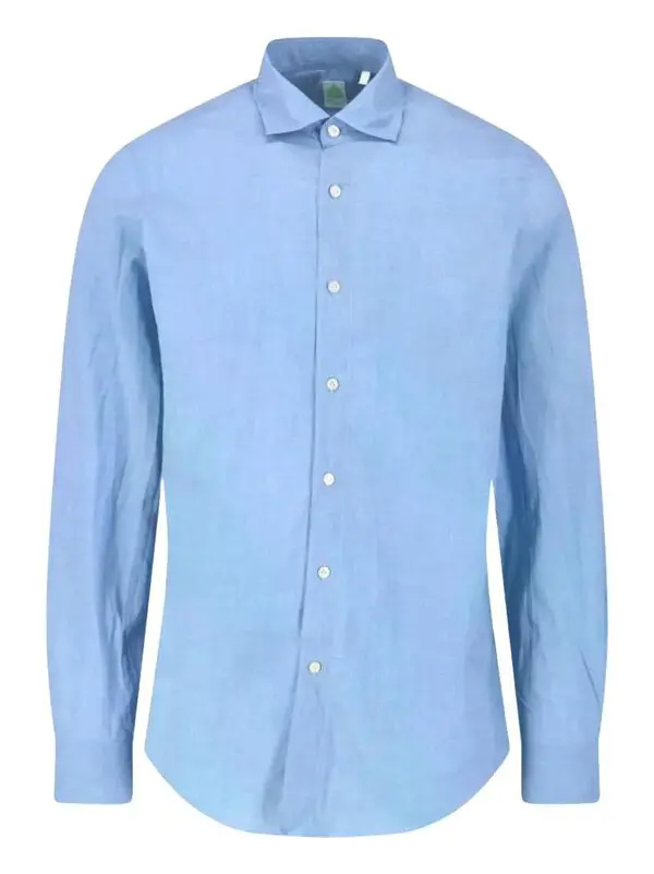 FINAMORE 1925 Gaeta Cotton Shirt - Blue