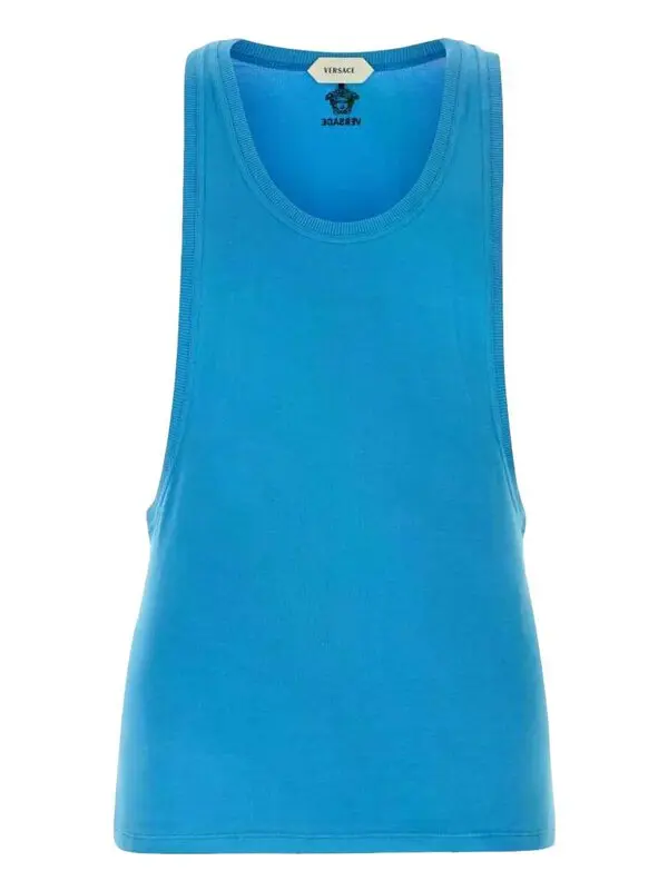 Versace Cotton Tank Top - Blue