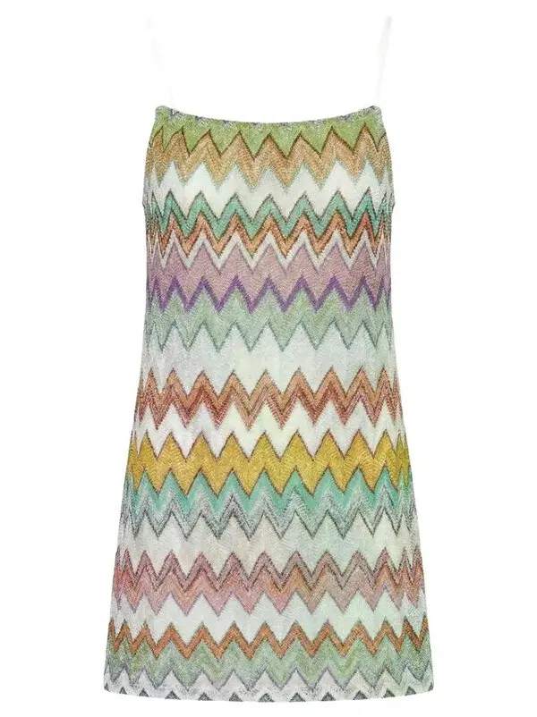 Missoni Zig-zag Mini Dress - White