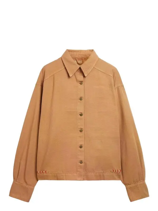 Momoni Atohi Embroidered Overshirt - Neutrals