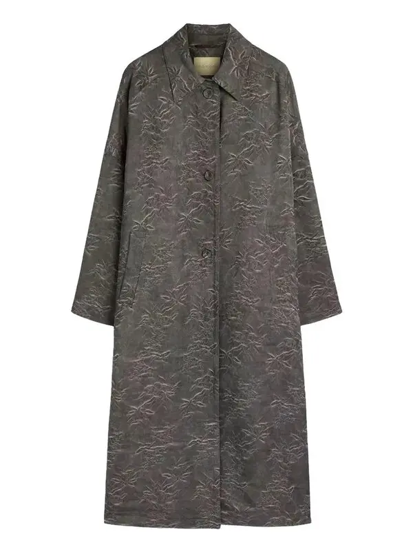 Momoni Jacquard Coat - Grey