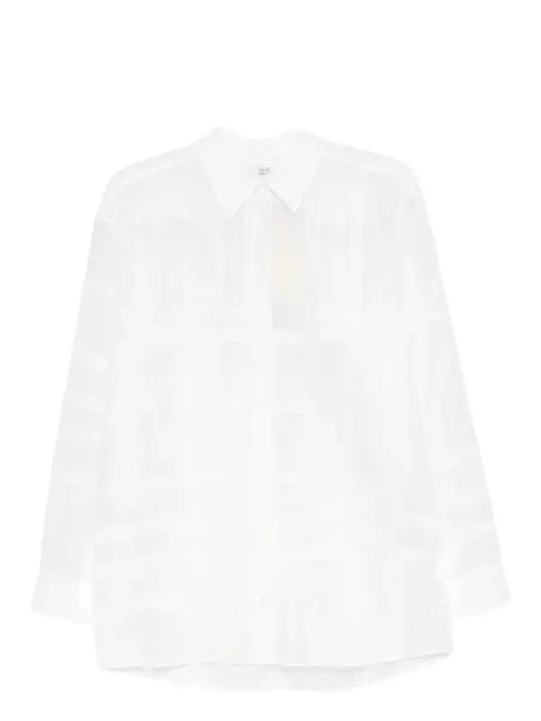 TOTEME Geometric-pattern Shirt - White