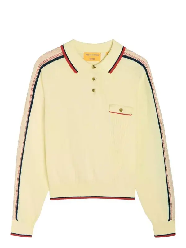 Guest In Residence Relay Polo Top - Yellow