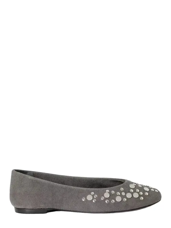 Gimaguas Studded Ballerina Flats - Grey