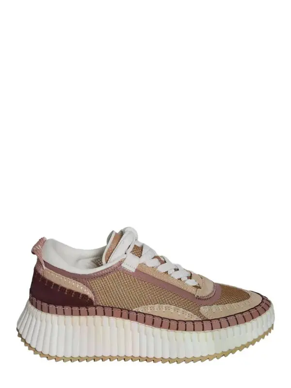 Chloé Nama Lace-up Sneakers - Neutrals