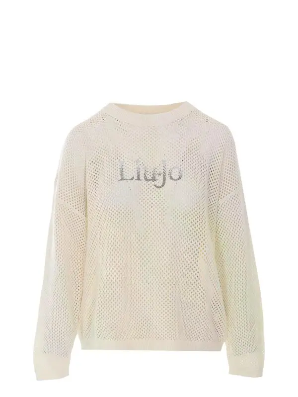 Liu Jo Logo-embellished Sweatshirt - Neutrals