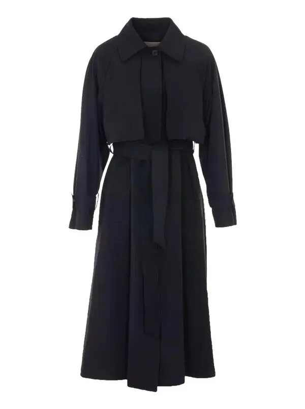 Herno Belted Trench Coat - Black