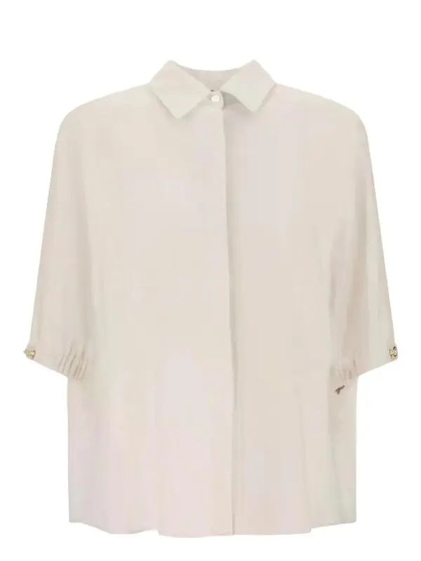 Herno Eyelet-detail Shirt - Neutrals