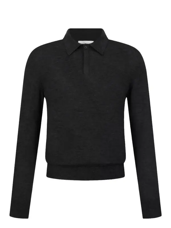 AMOMENTO Collared Knitwear - Grey
