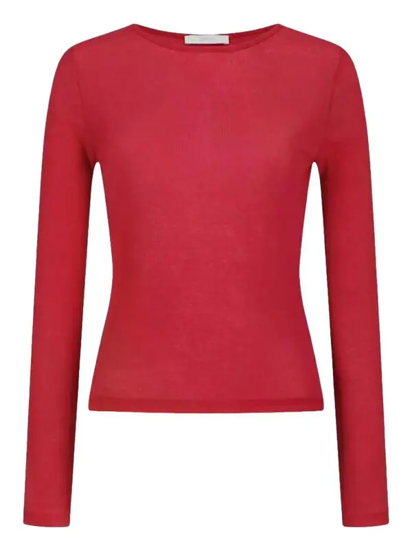 AMOMENTO Round T-shirt - Red
