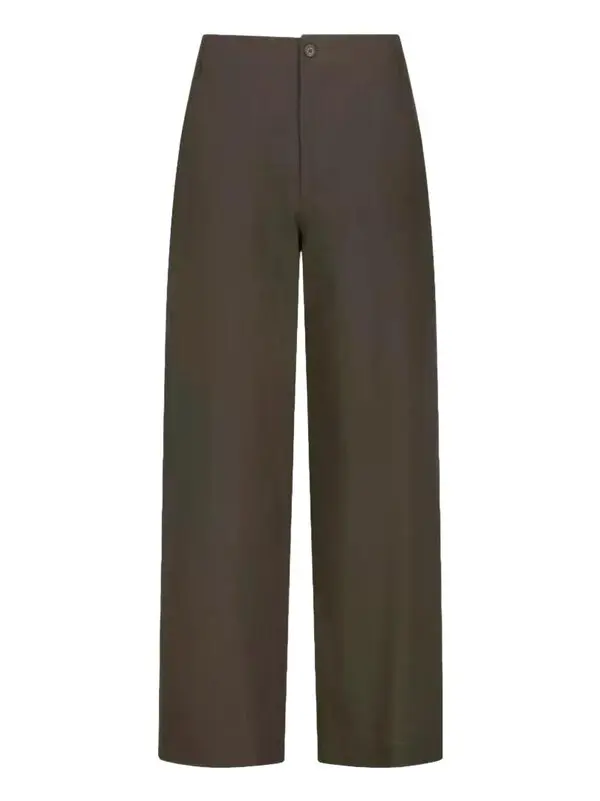 AMOMENTO Wide Trousers - Brown