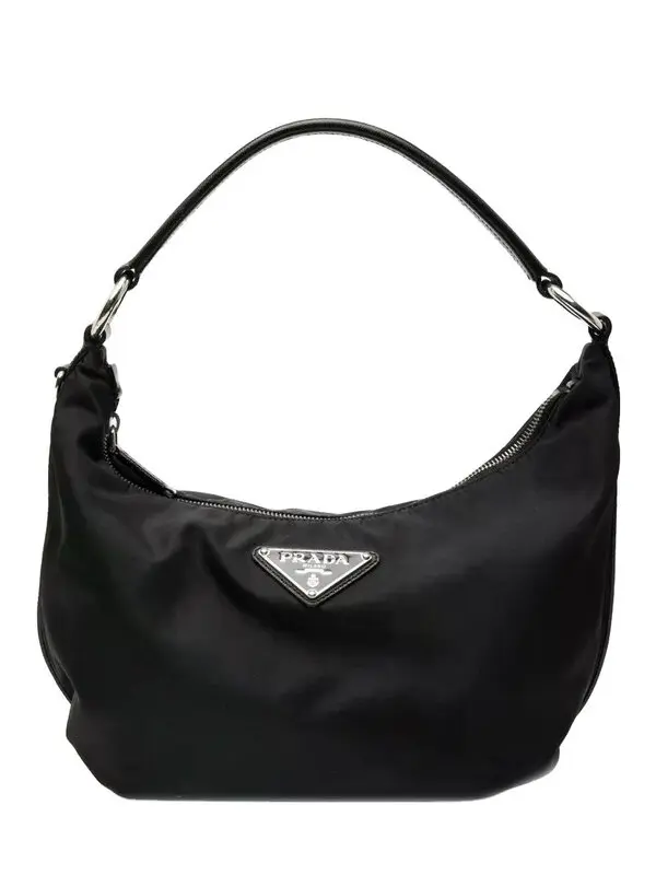 Prada 2013-2025 Tessuto Hobo Bag - Black