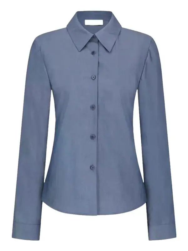 AMOMENTO Slim Shirt - Blue
