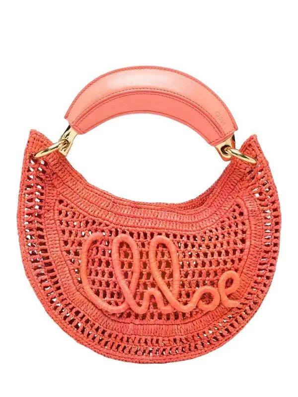 Chloé Woven Top-handle Tote Bag - Orange