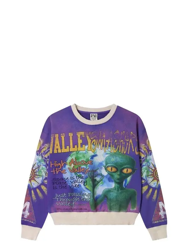VALE FOREVER Graphic-print Sweatshirt - Purple