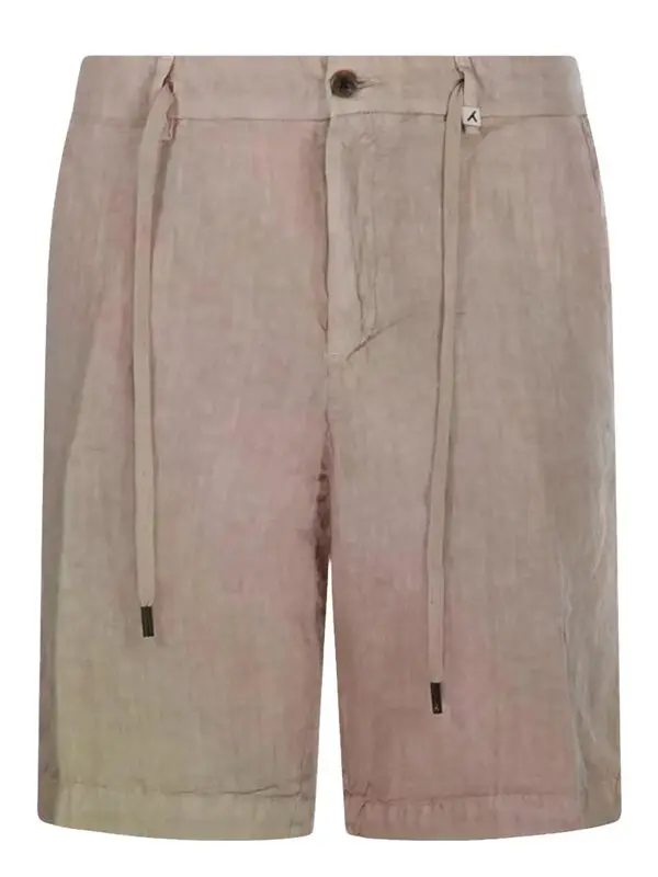 MYTHS Drawstring Buttoned Shorts - Neutrals