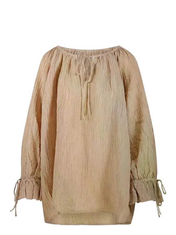 BY MALENE BIRGER Ruffled-sleeve Blouse - Neutrals