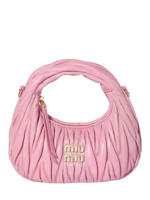 Miu Miu Wander Matelassé Nappa Leather Mini-bag - Pink