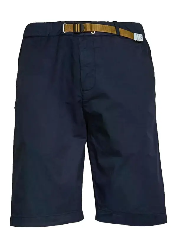 WHITE SAND Cotton Bermuda Shorts - Blue