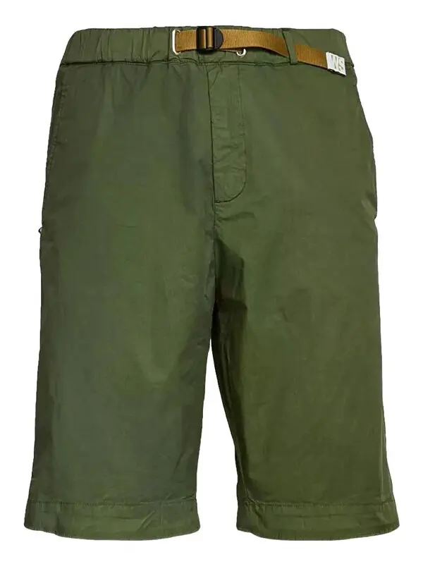 WHITE SAND Drawstring Pocket Bermuda Shorts - Green