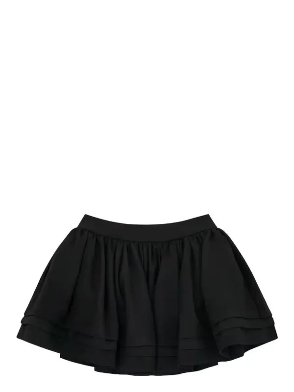 SHUSHU/TONG Tiered Mini Skirt - Black
