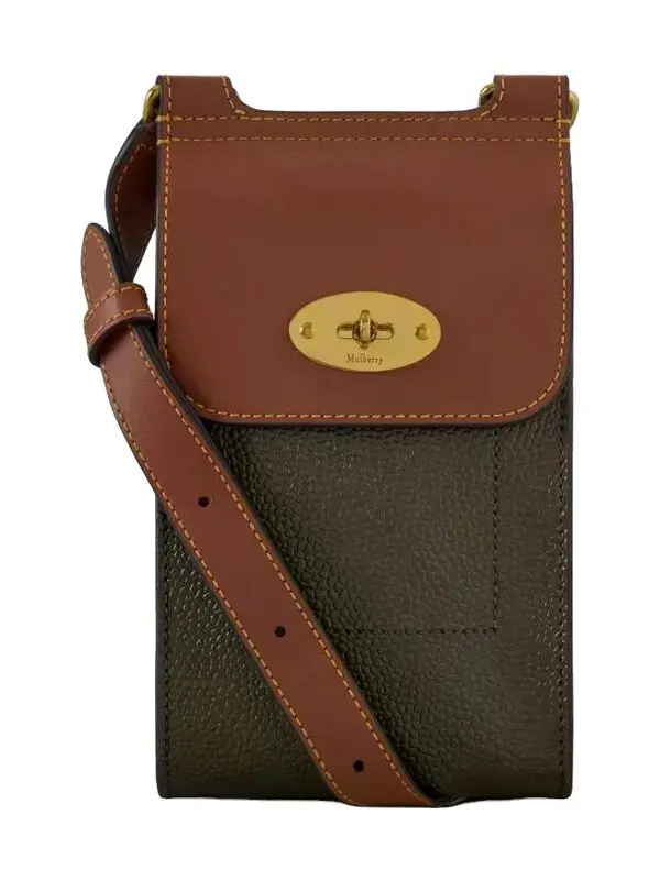 Mulberry Mini Antony Lock-detail Messenger Bag - Brown