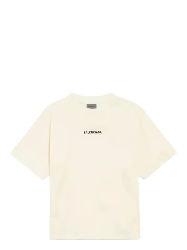 Balenciaga Logo T-shirt - Neutrals
