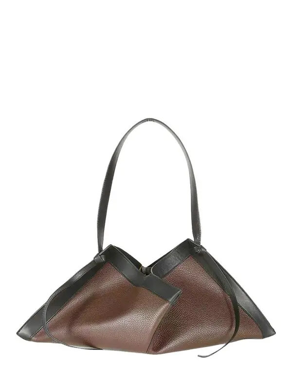 Yuzefi Wonton Leather Tote - Brown