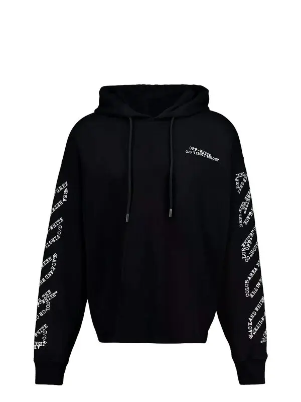 Off-White Arrow Diag Loose Hoodie - Black