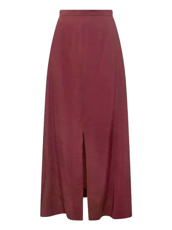 LE SULLY STUDIO Slit Maxi Skirt - Red