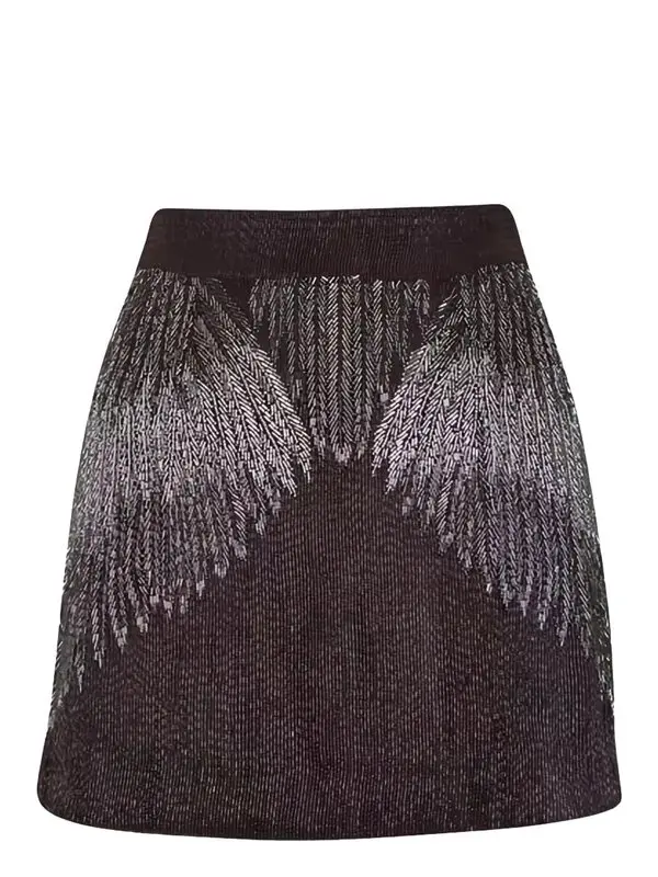 TWP Printed Knit Skirt - Black