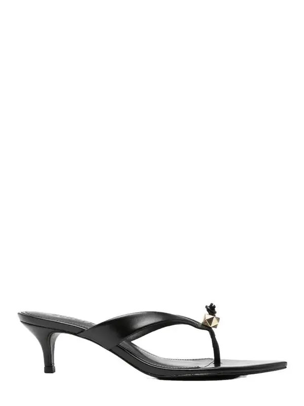 Schutz Knot-detail Thong Sandals - Black
