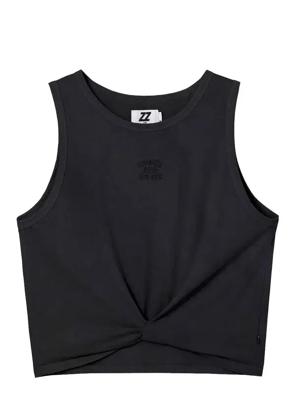 Izzue Knot-detail Tank Top - Black