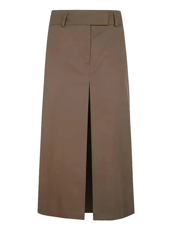Filippa K Straight Midi Skirt - Brown
