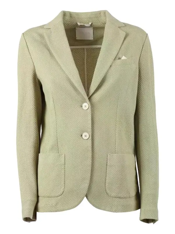CIRCOLO 1901 Slim-fit Textured Jacket - Green