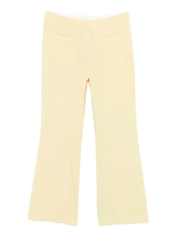 SEMICOUTURE Flared Trousers - Yellow
