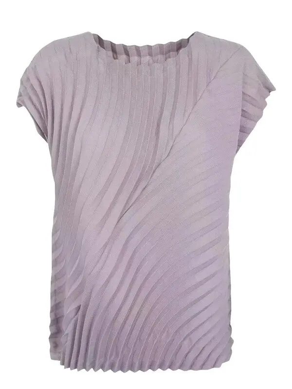 Issey Miyake Pleated Blouse - Neutrals