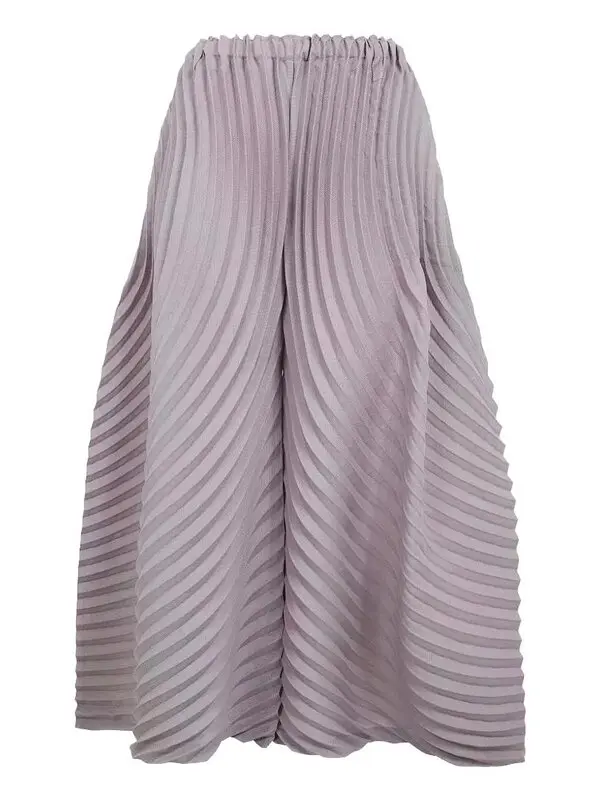 Issey Miyake Circle Pleated Trousers - Neutrals