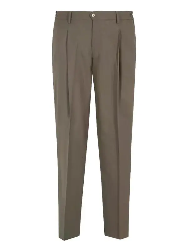 BRIGLIA 1949 Pleated-front Trousers - Brown