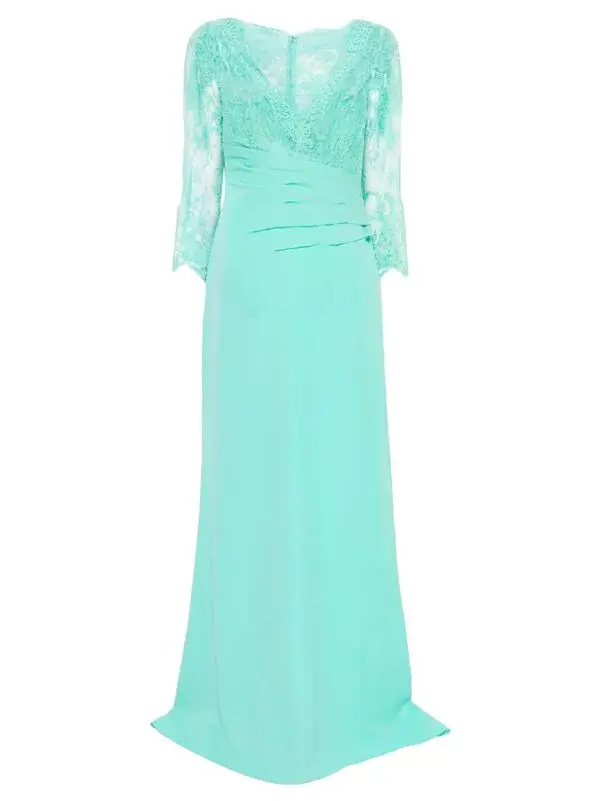AIRE Lace Long-sleeve Maxi Dress - Green