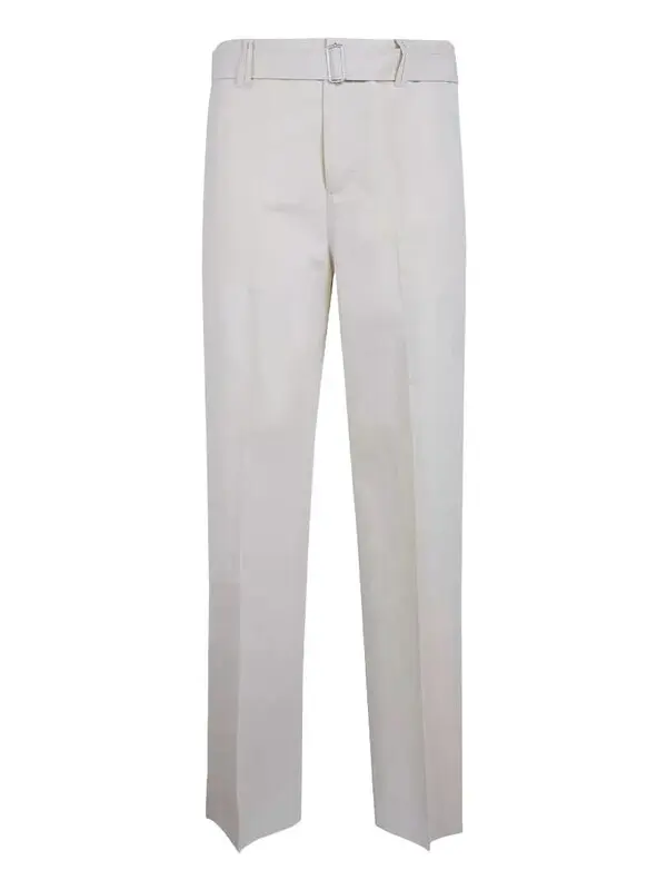 LARDINI Belted Trousers - Neutrals