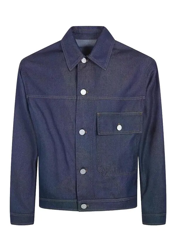 Giorgio Armani Flap-pocket Denim Jacket - Blue