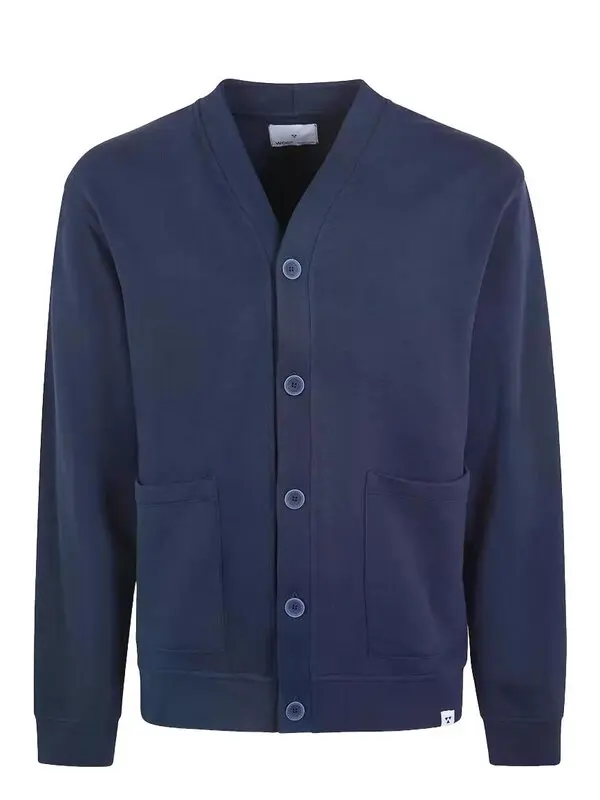 WOC Patch-pocket Cardigan - Blue